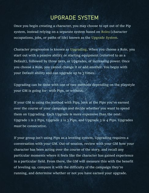 Heroes of the Stars Upgrade System | RPG Item | RPGGeek