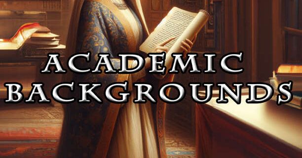 Academic Backgrounds | RPG Item | RPGGeek