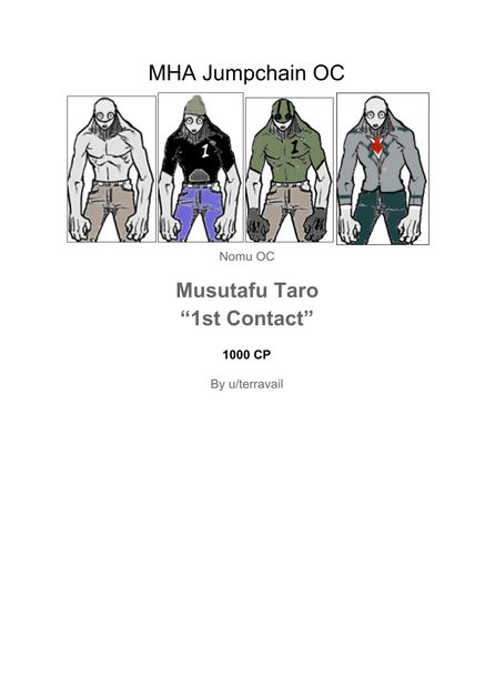 MHA Jumpchain OC - Nomu OC - Musutafu Taro "1st Contact" | RPG Item ...