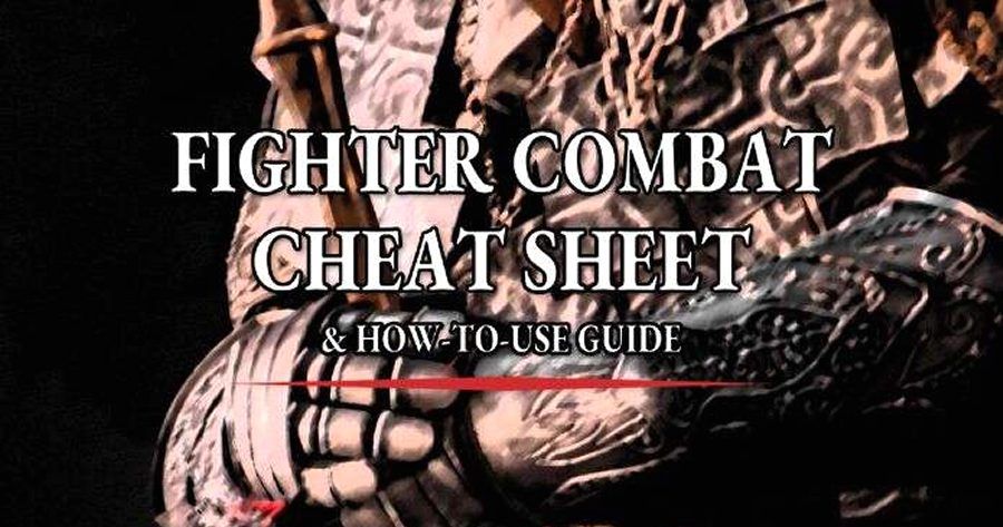 Fighter Combat Cheat Sheet | RPG Item | RPGGeek