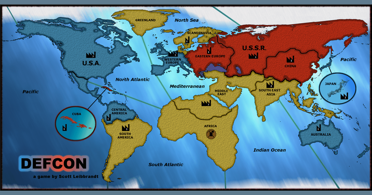Defcon One Basic Game Chart | DEFCON ONE: The Cold War Goes Hot