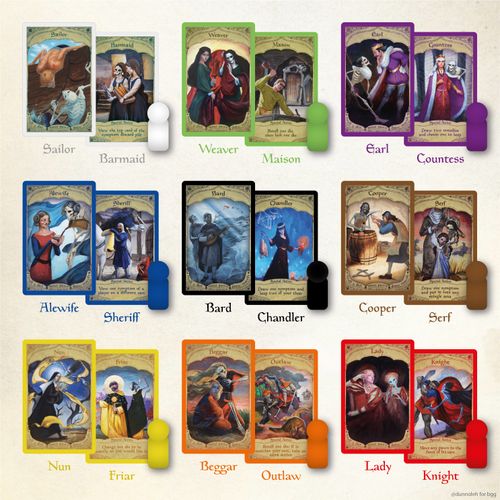 Character cards pairs | Bristol 1350: Bonus Character Cards