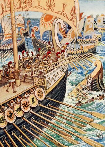 trireme battle