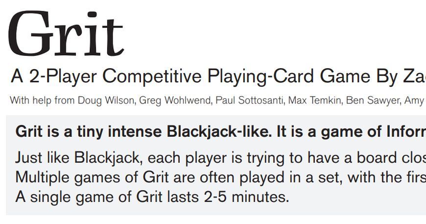 Grit | Board Game | BoardGameGeek