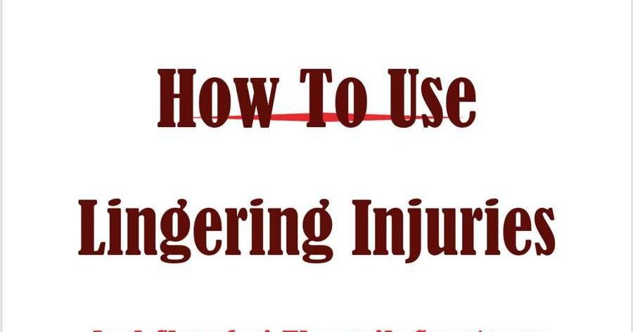 How to Use Lingering Injuries | RPG Item | RPGGeek