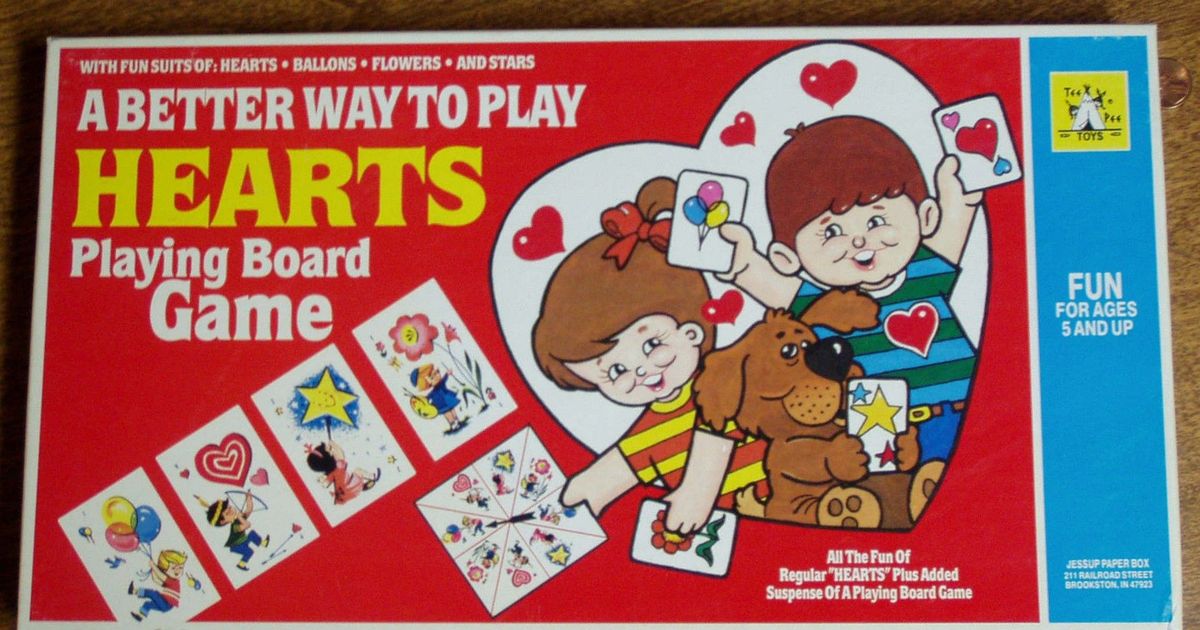 Hearts Playing Board Game | Board Game | BoardGameGeek