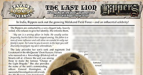 The Last Lion | RPG Item | RPGGeek