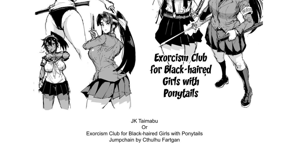JK Taimabu, or, Exorcism Club for Black-haired Girls with Ponytails | RPG Item | RPGGeek