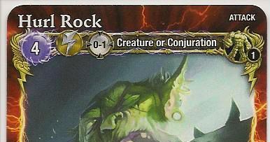 Mage Wars: Hurl Rock Promo Card | Board Game | BoardGameGeek