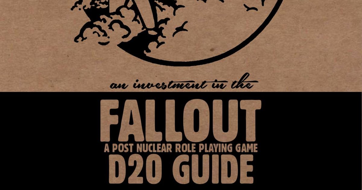 Fallout D20 Guide: Vault-Tec Operators Manual | RPG Item | RPGGeek