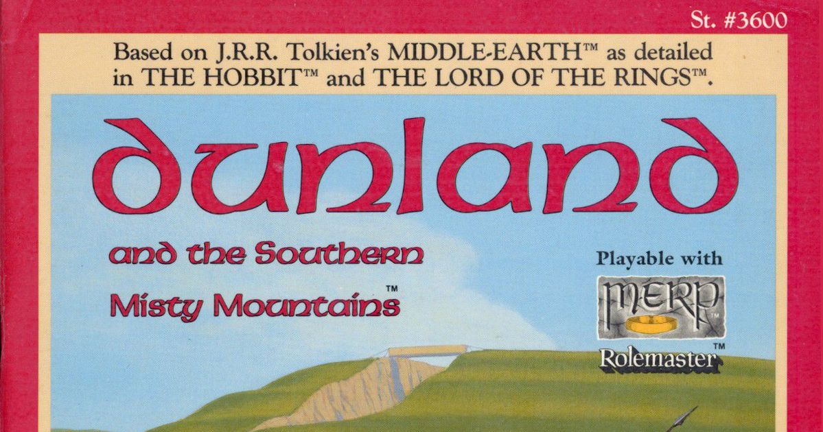 Dunland and the Southern Misty Mountains | RPG Item | RPGGeek