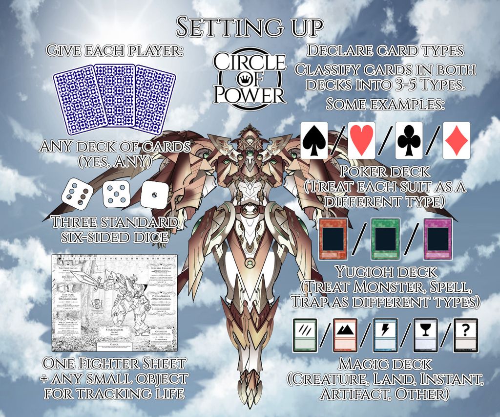 Circle of Power, free print & play dueling game, now available ...