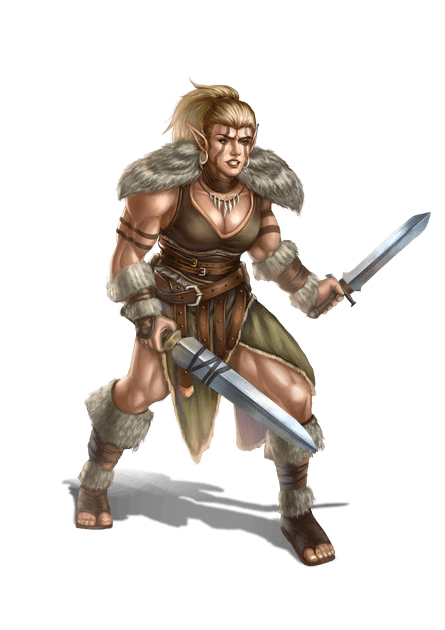 Lasting Tales - Fantasy Series 1: Female Elf Barbarian | Painted ...