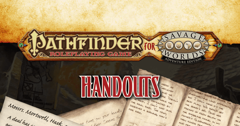 Rise of the Runelords Handouts (Pathfinder for Savage Worlds) | RPG ...