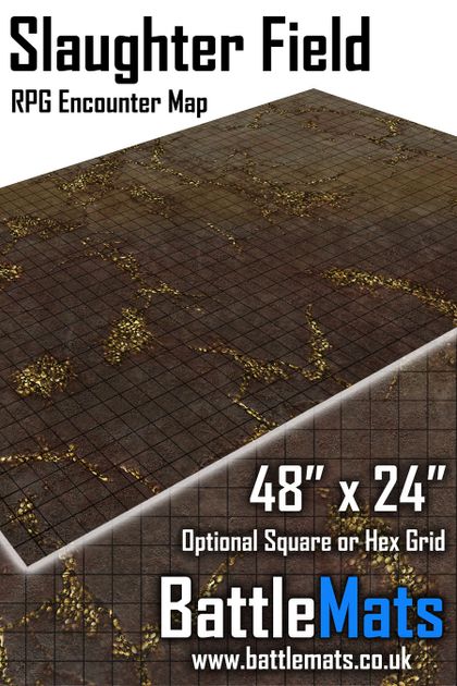 Slaughter Field 48" x 24" RPG Encounter Map | RPG Item | RPGGeek