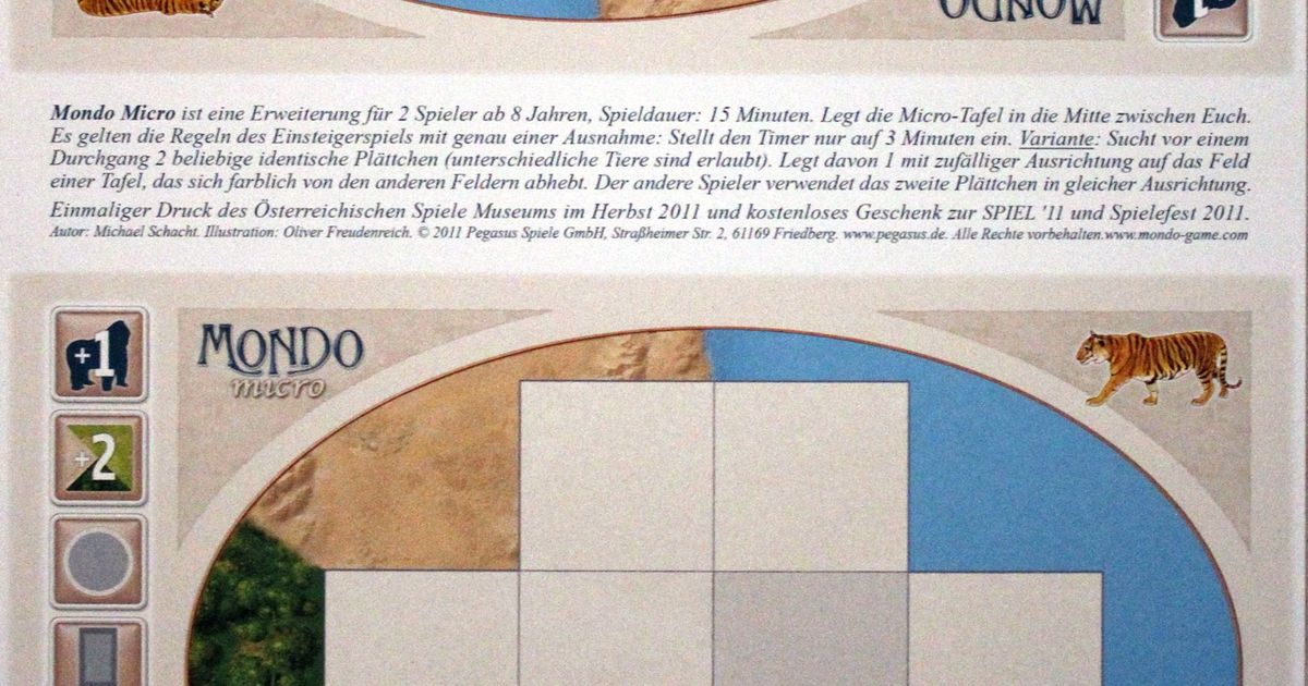 Mondo Micro | Board Game | BoardGameGeek