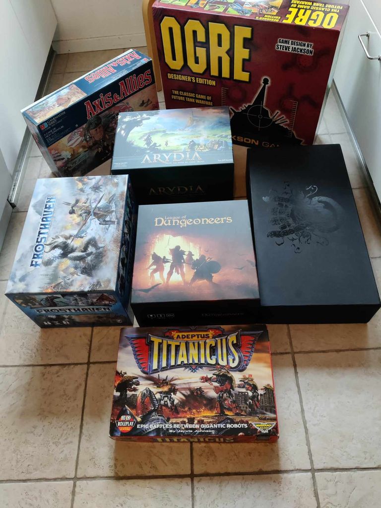 Box size comparison. | Arydia: The Paths We Dare Tread