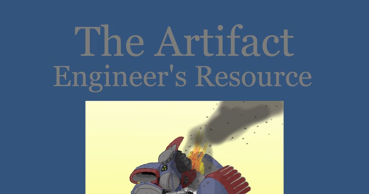 The Artifact Engineer's Resource | RPG Item | RPGGeek