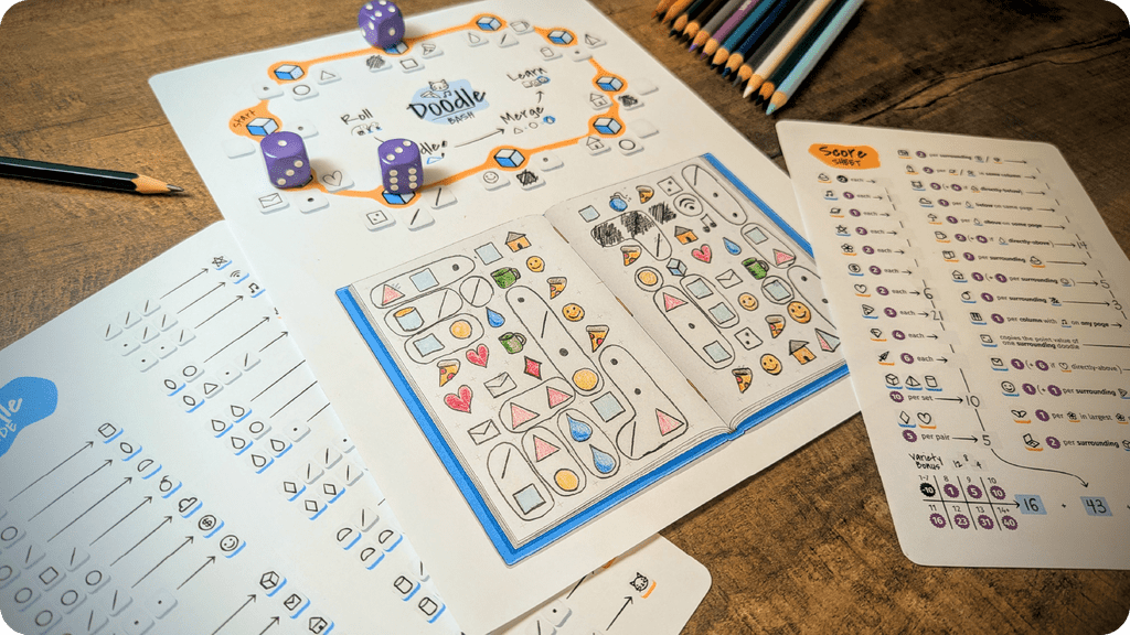 [WIP] Doodle Bash (2025 Roll & Write Game Design Contest) [Contest Ready]