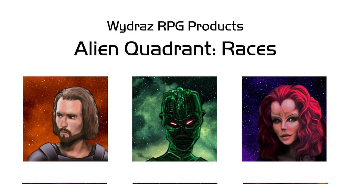 Alien Quadrant: Races | RPG Item | RPGGeek