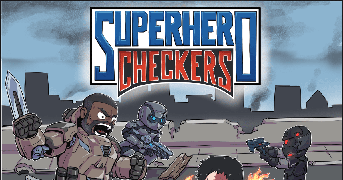 Superhero Checkers | Board Game | BoardGameGeek