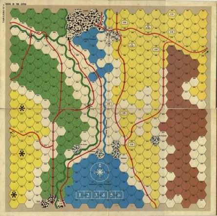 Hex-and-counter wargames with no stacking