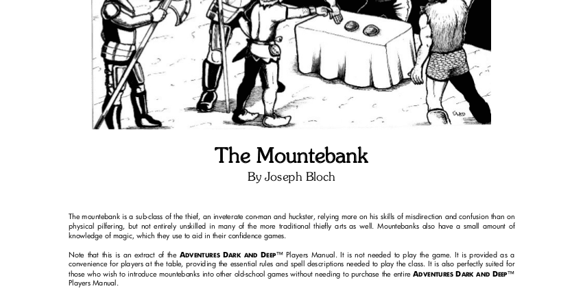 The Mountebank | RPG Item | RPGGeek