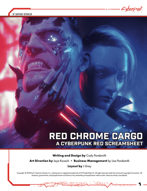 Red Chrome Cargo | RPG Item | RPGGeek