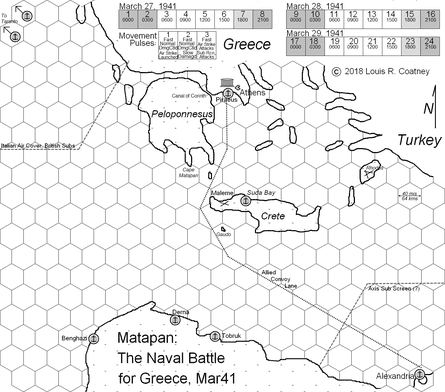 Matapan Color Map (part 1 of 2) | Matapan: The Naval Battle for Greece ...