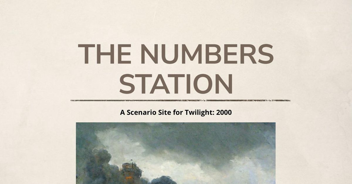 The Numbers Station | RPG Item | RPGGeek