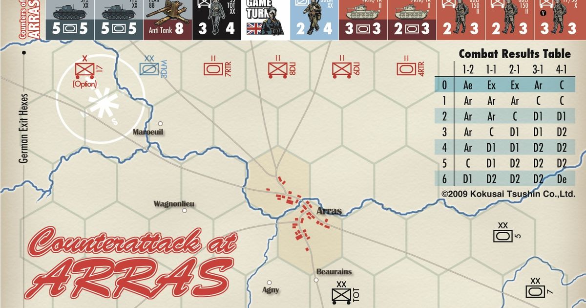 Counterattack at Arras | Board Game | BoardGameGeek