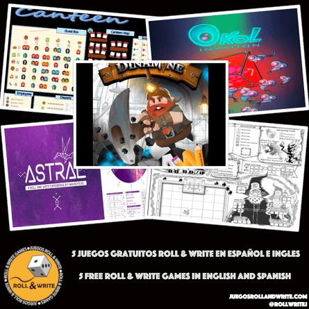 5 Free Printable Roll & Write Games in Spanish and English 29th Part ...