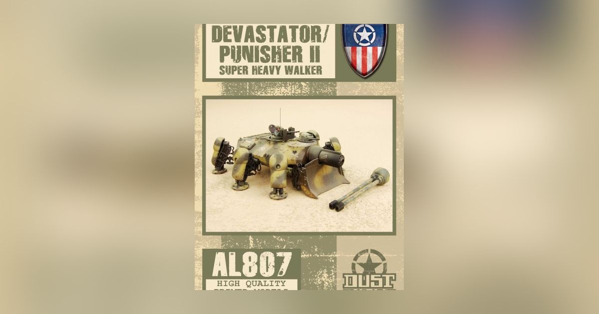 Dust 1947: Devastator / Punisher II – Super Heavy Walker | Board Game ...