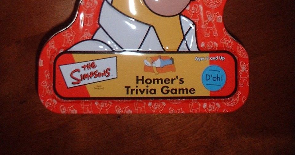 The Simpsons: Homer's Trivia Game | Board Game | BoardGameGeek