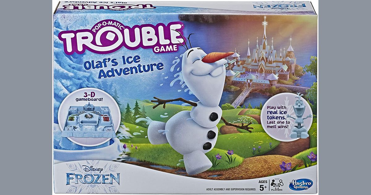 Trouble: Disney Frozen Olaf's Ice Adventure Game | Board Game ...