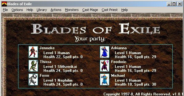 Blades of Exile | Video Game | VideoGameGeek