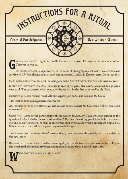 Instructions For A Ritual | RPG Item | RPGGeek