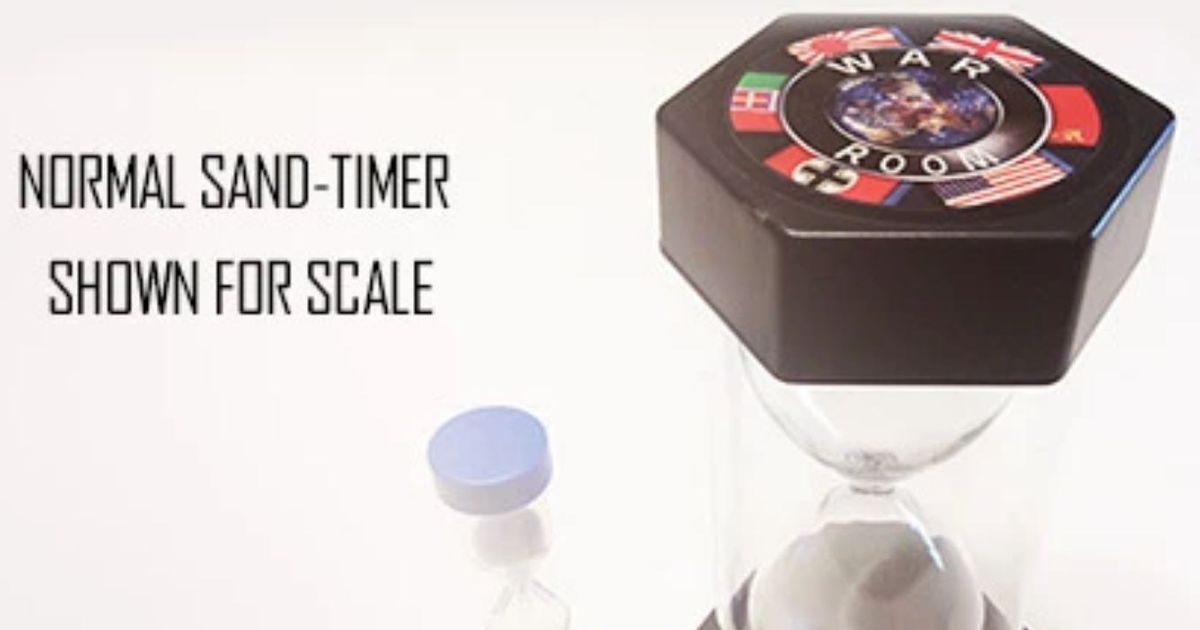 War Room: Giant 10 Minute Sand-Timer | Board Game Accessory | BoardGameGeek