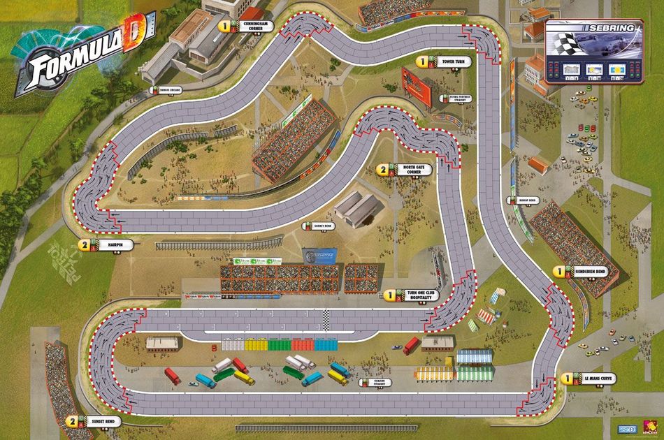 Formula D: Circuits 1 – Sebring & Chicago | Image | BoardGameGeek