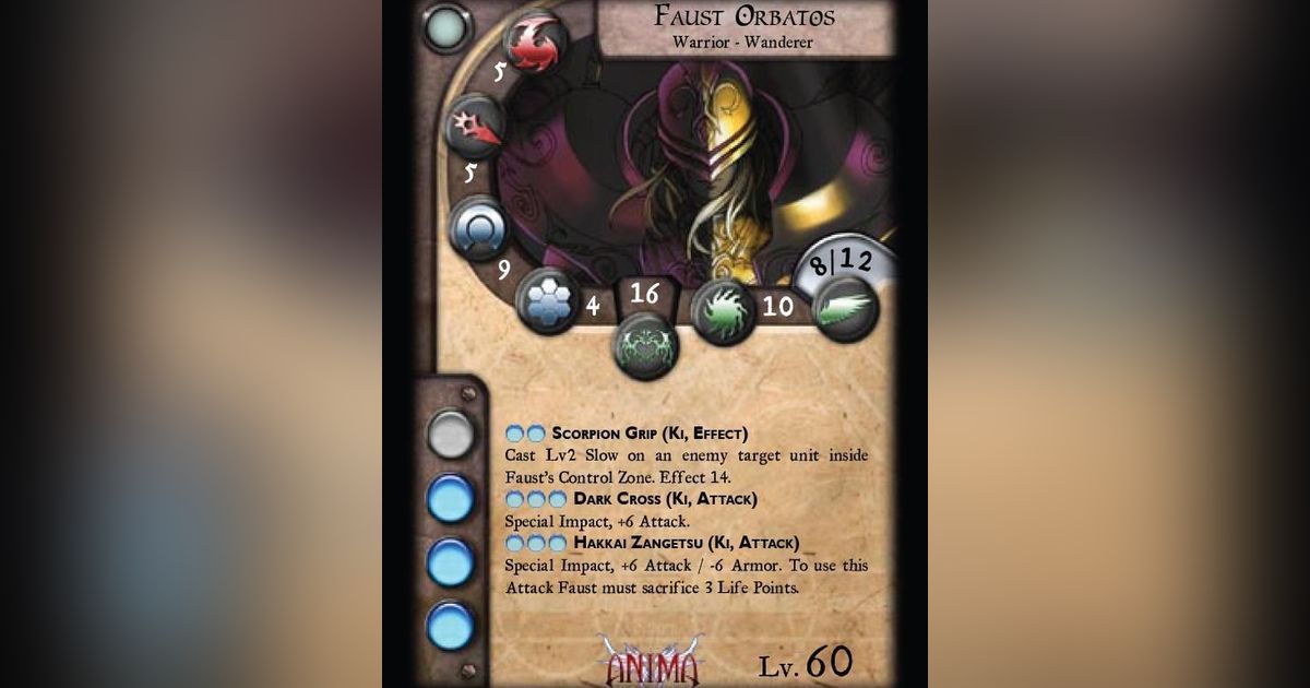 Anima Tactics: Faust Orbatos | Board Game | BoardGameGeek