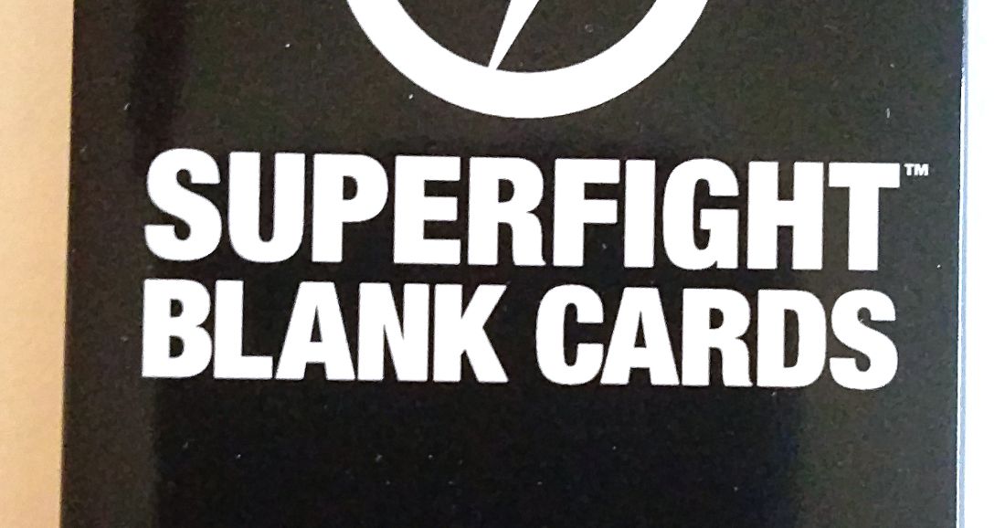 Superfight: Blank Cards | Board Game Accessory | BoardGameGeek