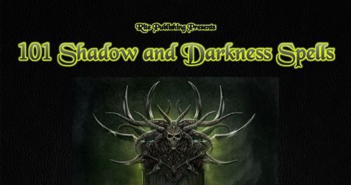 101 Shadow and Darkness Spells | RPG Item | RPGGeek