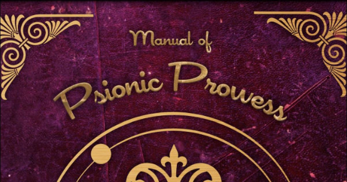Manual of Psionic Prowess | RPG Item | BoardGameGeek