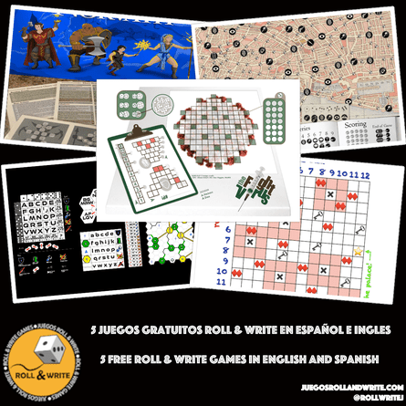 5 Free Printable Roll & Write Games in Spanish and English 31st Part ...