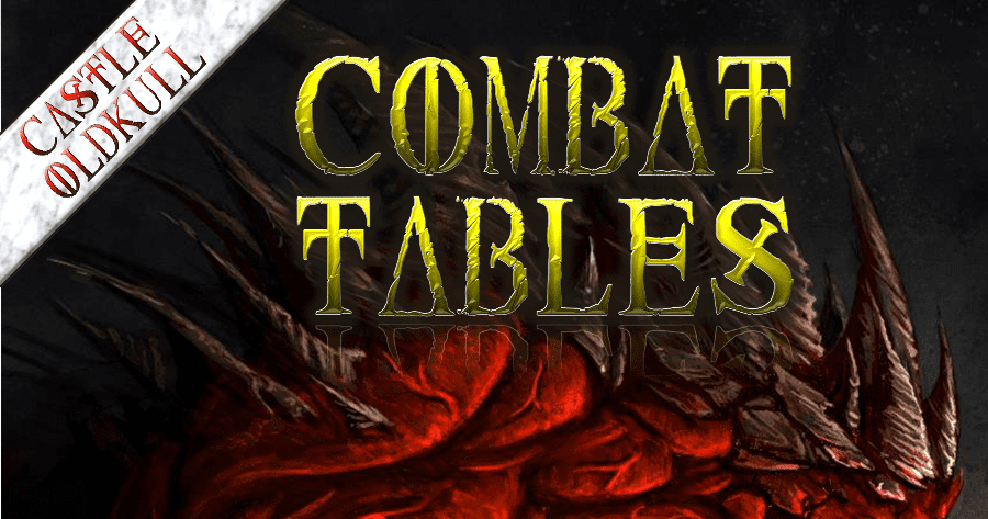 Combat Tables | RPG Item | RPGGeek