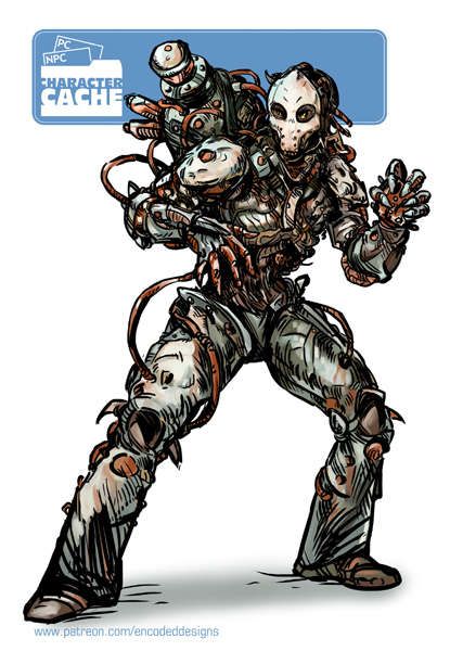 Character Cache: Galzarus Redbone: Cybernetic Vampire | RPG Item | RPGGeek