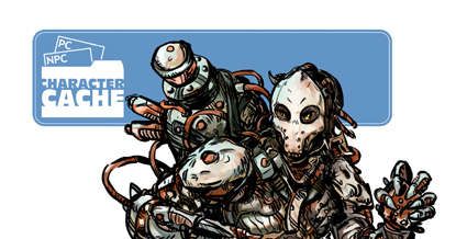 Character Cache: Galzarus Redbone: Cybernetic Vampire | RPG Item | RPGGeek