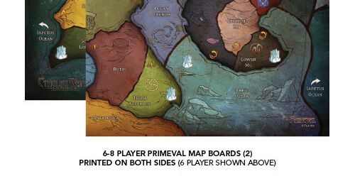 Cthulhu Wars: Six to Eight Player Primeval Earth Map | Board Game ...