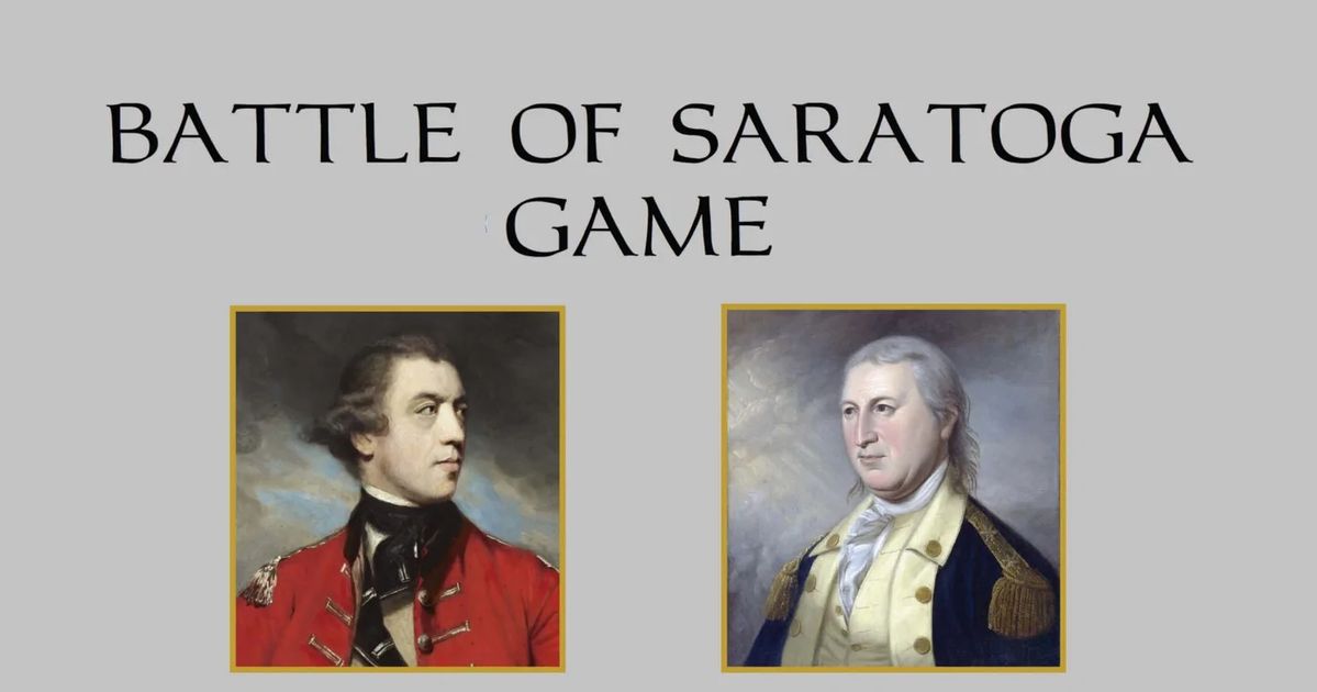 Battle of Saratoga Game | Board Game | BoardGameGeek