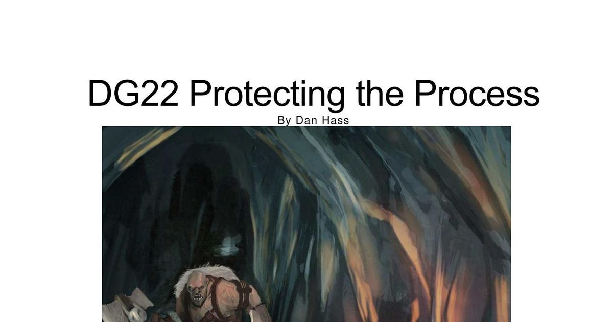 DG22: Protecting the Process | RPG Item | BoardGameGeek